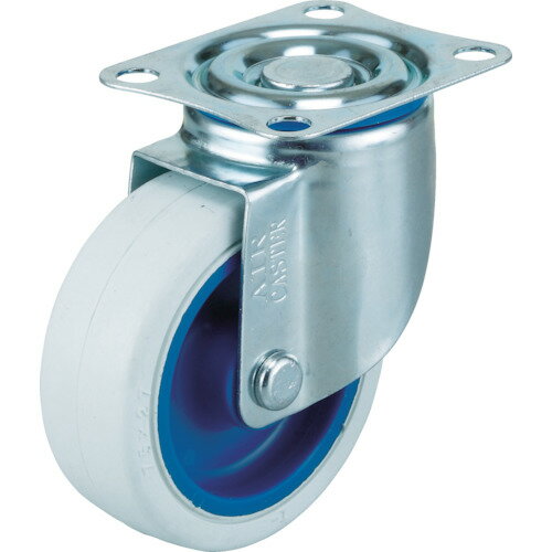 オレンジブック トラスコ中山　TRUSCOワコーパレット エアーキャスター(自在車) 75mm ホワイトゴム車 〔品番:ALG75NRW〕[ 注番:3657825]特長●車輪にホワイトゴムを採用し、床面の汚れを防止しながらもゴム車輪の使いや...