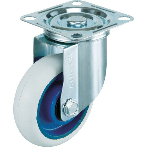 オレンジブック トラスコ中山　TRUSCOワコーパレット エアーキャスター(自在車) 75mm ホワイトゴム車 〔品番:AMG75NRBW〕[ 注番:3657981]特長●車輪にホワイトゴムを採用し、床面の汚れを防止しながらもゴム車輪の使い...