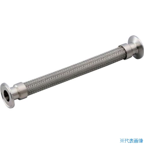 オレンジブック トラスコ中山　TRUSCOテクノフレックス サニタリー金具型フレキシブルホース C340-1.5Sx1100L サニタリーフェルール SUS304 〔品番:C3401.5SX1100LSUS304〕[ 注番:3668822]...