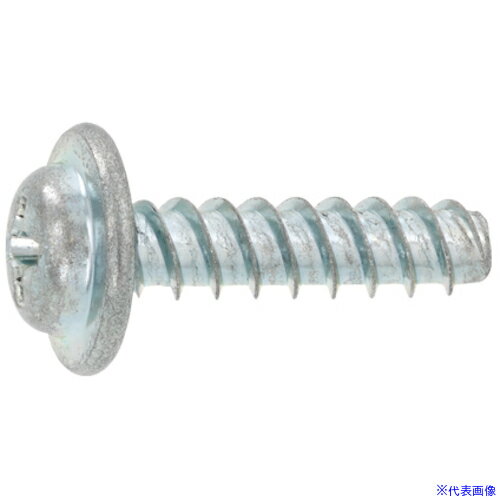 オレンジブック トラスコ中山　TRUSCOSUNCO 三価ホワイト SPザツキ Bタイプ 4×16 (160本入) 〔品番:3000SPB00040016003160P〕[ 注番:3674063]特長●ばね性能を持たせた頭部形状による緩み止...