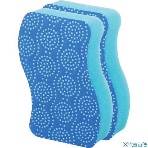 オレンジブック トラスコ中山　TRUSCO3M スコッチ・ブライト スクラブドット清潔スポンジ2個パック(ブルー) 〔品番:SDS02KB2PM〕[ 注番:3682555]特長●スポンジについた汚れがすぐ落ちます。●汚れをしっかり落とせるの...