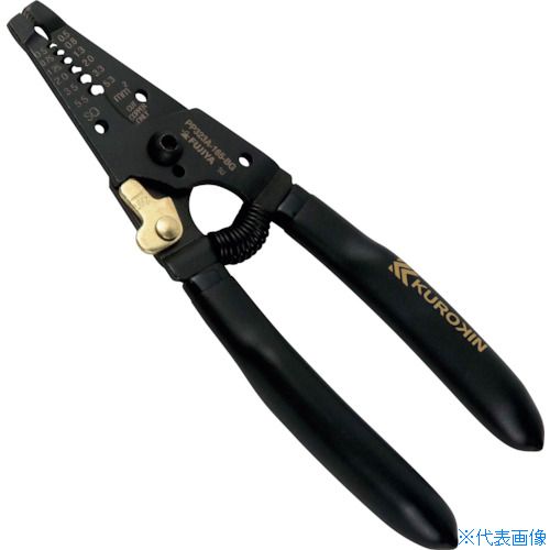 オレンジブック トラスコ中山　TRUSCOフジ矢 ワイヤーストリッパA型(黒金) 〔品番:PP323A165BG〕[ 注番:3682830]特長●刃部は精密研磨のため、簡単に高精度なはく離が可能です。●グリップは強く握っても痛くならない軟質...