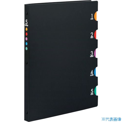 オレンジブック トラスコ中山　TRUSCOmaruman A4 バインダー ファイブチャート 〔品番:F483A〕[ 注番:3684499]特長●表紙から見出しがみえる加工を施したバインダーなので一目で検索できます。●スリムタイプなのでスッ...