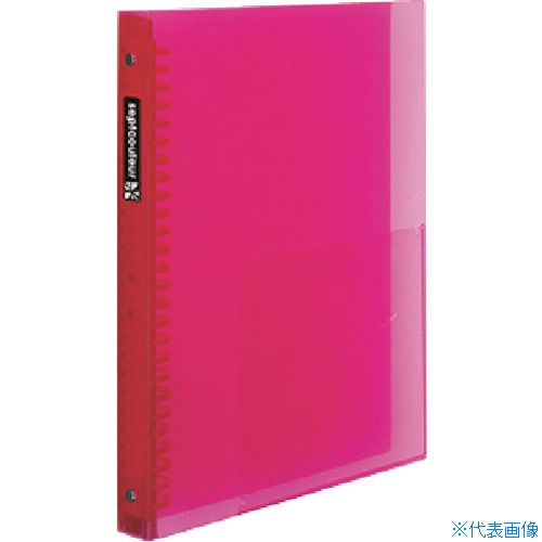 オレンジブック トラスコ中山　TRUSCOmaruman B5 ファイルノート セプトクルール ピンク 〔品番:F300B08〕[ 注番:3684515]特長●「虹の7色」のカラー表紙が特長です。●プラスティックバインダーなので軽くて携帯性...