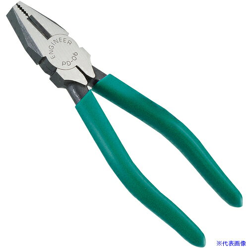 オレンジブック トラスコ中山　TRUSCOENGINEER 電工ペンチ 150mm 〔品番:PD06〕[ 注番:3688151]特長●抜群の切断能力と耐久性を誇る、実力派の電工ペンチです。●手にフィットするソフトグリップです。●刃部硬度は、...