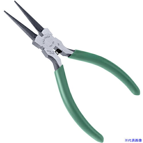 オレンジブック トラスコ中山　TRUSCOENGINEER 丸ペンチ 150mm 〔品番:PM06〕[ 注番:3688194]特長●先端ラウンドノーズ型です。●線材の曲げ加工やワイヤ成形、コイル巻き作業に最適です。●先端部ギザなし。●バネ付...