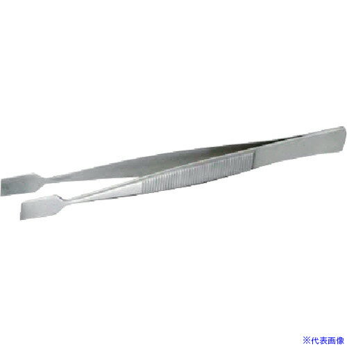 オレンジブック トラスコ中山　TRUSCOENGINEER ピンセット 平型 105mm 〔品番:PT15〕[ 注番:3688305]特長●先端は高精度精密仕上げで、耐久性に優れています。●非磁性、耐酸性、耐食性に優れています。●材質は非磁...