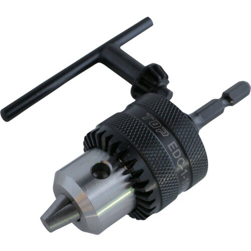 オレンジブック トラスコ中山　TRUSCOトップ工業(TOP) 電ドル用ドリルチャック 10mm 〔品番:EDC110〕[ 注番:3690423]特長●六角軸シャンクで電動ドリルにワンタッチで取り付け可能です。●ストレートビットや木工ドリル...
