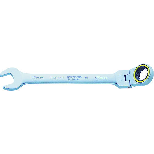 オレンジブック トラスコ中山　TRUSCOトップ工業(TOP) 首振りラチェットコンビ 17mm 〔品番:FRC17〕[ 注番:3691501]特長●締める、緩める方向が色で識別可能です。●首振り角度は180°で自由自在に調整できます。●ギ...