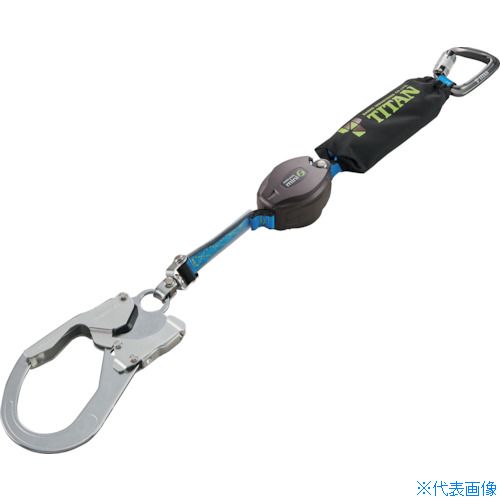 オレンジブック トラスコ中山　TRUSCOタイタン REELOCKmini 小型軽量ロック機構付き巻取式シングルランヤード 〔品番:HLHS130〕[ 注番:3692017]特長●TITAN史上最軽量の巻取器を使用しております。●ロック機構...