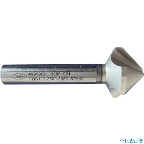 オレンジブック トラスコ中山　TRUSCOMAPAL MEGA−Countersink(COS112) 不等分割 3枚刃 60° フラット付きシャンク 〔品番:COS1120630334CSP348〕[ 注番:3693935]特長●不等分割...