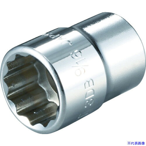 オレンジブック トラスコ中山　TRUSCOTONE ソケット(インチ) (12角) 吋目 5/8inch 全長29mm 〔品番:3DB20〕[ 注番:3694917]特長●スタンダードタイプの対辺12角形状です。●差し込み後、トルクをかけて...