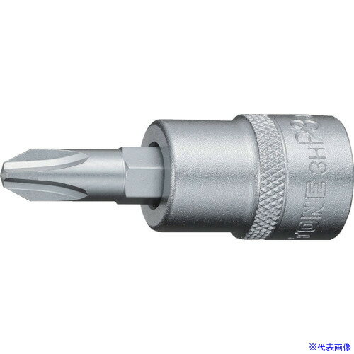 オレンジブック トラスコ中山　TRUSCOTONE ドライバービットソケット (+)No.3 差込角9.5mm 〔品番:3HP3〕[ 注番:3695158]特長●ラチェットハンドルなどに取り付けて使用することにより、マイナスねじ、プラスねじ...