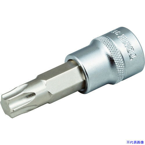 オレンジブック トラスコ中山　TRUSCOTONE ヘックスローブソケット トルクスソケット(強力タイプ) T55 差込角9.5mm 先端寸法11.17mm 〔品番:3TXT55〕[ 注番:3696014]特長●強力タイプのトルクス［［R下...