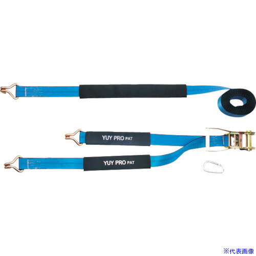 オレンジブック トラスコ中山　TRUSCOYUYPRO ラッシング武蔵 J型フック5m 〔品番:YLL001〕[ 注番:3698179]特長●固定ベルト1本に対し0.7mと1mが一緒になった二股ベルトです。●どちらかのベルトを使用し、荷締め...