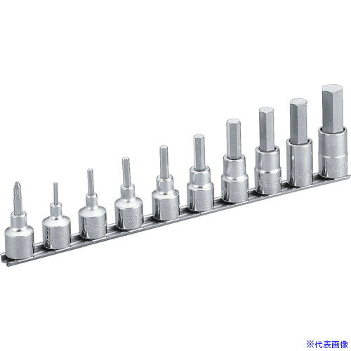 オレンジブック トラスコ中山　TRUSCOTONE ヘキサゴンソケットセット(ホルダー付) 10pcs 差込角12.7mm 〔品番:HH410〕[ 注番:3698467]特長●ラチェットハンドルに差し込んで使用することにより六角穴付ボルトの...