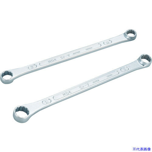 オレンジブック トラスコ中山　TRUSCOTONE 両口ロングめがねレンチ(ストレート) 対辺寸法12×14mm 全長224mm 〔品番:M041214〕[ 注番:3698556]特長●高さ制限のある狭い箇所に最適です。●めがね部は12角で...