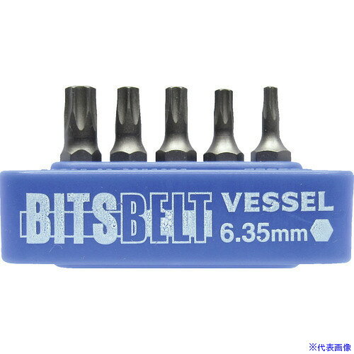 オレンジブック トラスコ中山　TRUSCOVESSEL 交換用ビットセット No.TD−BS3(ビット5本組) 〔品番:TDBS3〕[ 注番:3715400]特長●交換ビットセットです。仕様●セット内容：T10H、T15H、T20H、T25...
