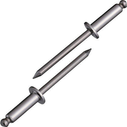 オレンジブック トラスコ中山　TRUSCOロブテックス ブラインドリベット(ステンレス/ステンレス製) 6−16(500本入) 箱入 〔品番:NST616〕[ 注番:3725235]特長●片側から複数の母材をワン・アクションで締結できますの...
