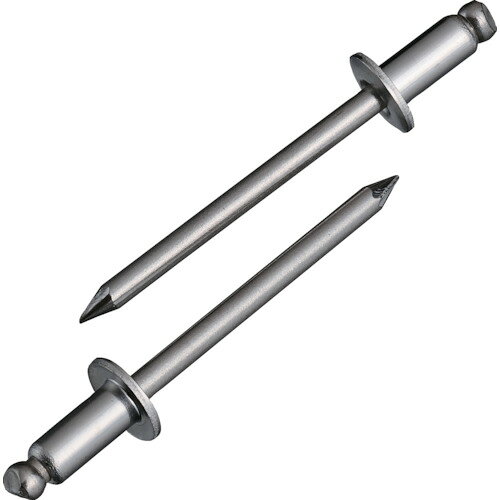 オレンジブック トラスコ中山　TRUSCOロブテックス ブラインドリベット(ステンレス/ステンレス製) 8−4(500本入) 箱入 〔品番:NST84〕[ 注番:3725278]特長●片側から複数の母材をワン・アクションで締結できますので作...