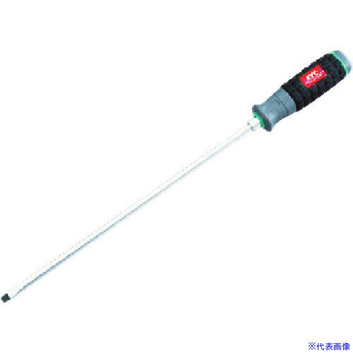 オレンジブック トラスコ中山　TRUSCOKTC グリップドライバー 樹脂柄ドライバロング軸 マイナス貫通タイプ6mm 〔品番:D1M2630〕[ 注番:3733572]特長●力が掛けやすい四角形状の樹脂グリップです。●軸の根本に六角部があ...