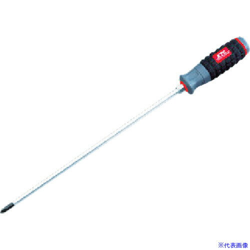 オレンジブック トラスコ中山　TRUSCOKTC グリップドライバー 樹脂柄ドライバロング軸 クロス貫通タイプNo.1 〔品番:D1P2130〕[ 注番:3733629]特長●力が掛けやすい四角形状の樹脂グリップです。●軸の根本に六角部があ...