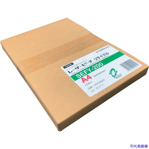 オレンジブック トラスコ中山　TRUSCO大王製紙 レーザーピーチリサイクル SEFY−200 A4(100枚入) 〔品番:SEFY200A4〕[ 注番:3734946]特長●ラミネート不要の耐水紙です。●レーザープリンターで印字ができます...