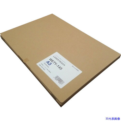 オレンジブック トラスコ中山　TRUSCO大王製紙 レーザーピーチ WETYー145 A3(100枚入) 〔品番:WETY145A3〕[ 注番:3734947]特長●ラミネート不要の耐水紙です。●レーザープリンターで印字ができます。●フィル...