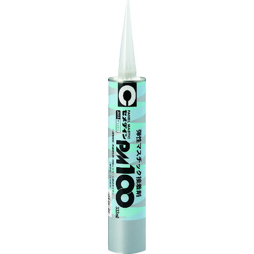 オレンジブック トラスコ中山　TRUSCOセメダイン 弾性接着剤 PM100 (白色) 333ml RE−008 〔品番:RE008〕[ 注番:3749061]特長●熱膨張係数の異なる部材の接着ができます。●臭いが少ない無溶剤タイプです。●...