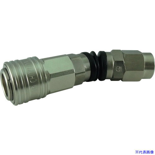 オレンジブック トラスコ中山　TRUSCOチヨダ フリーアングルソケット8mm・CHS 〔品番:3FAS8HCHS〕[ 注番:3761347]特長●回転旋回を自由に変えることができます。●ホースのねじれ・折れを防ぎ手首の負担を軽減します。●...