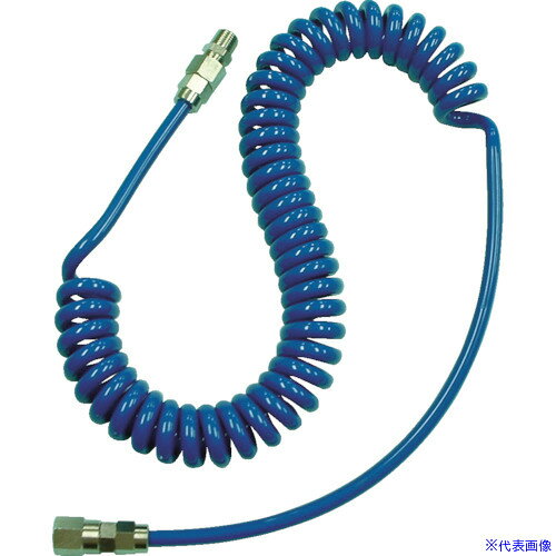 オレンジブック トラスコ中山　TRUSCOチヨダ ラインスパイラルホースネイビーブルー5×8mm・使用範囲4750mm 〔品番:WL808NB〕[ 注番:3761801]特長●コイル径が従来のTPSに比べ30％ほど小さくなり、複数使用時でも...