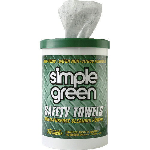 オレンジブック トラスコ中山　TRUSCOKDS シンプルグリーンウェットタオル75枚入 〔品番:SGST〕[ 注番:3762009]特長●グリスや手に付いた汚れを除去します。●丈夫な不織布を採用しています。用途●油汚れ、手の油汚れの洗浄。...