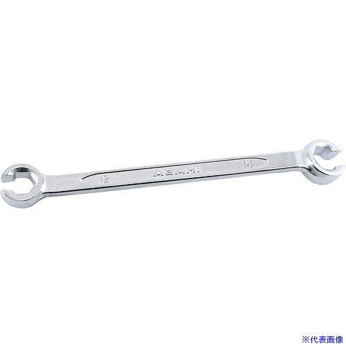 オレンジブック トラスコ中山　TRUSCOASH 両口フレアーナットレンチ12mm×14mm 〔品番:FW1214〕[ 注番:3766047]特長●パイプの途中にあるナットの締結や、配管継手作業、カーメンテナンスに最適です。●カーメンテナン...