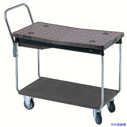 オレンジブック トラスコ中山　TRUSCOOKAMURA カット台 TW−63 〔品番:1X186PGF27〕[ 注番:3770238]特長●定番の操作性に優れた2段運搬台車です。●サビに強いステンレスと樹脂の組み合わせ。●抽斗を標準装備。...