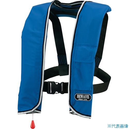 オレンジブック トラスコ中山　TRUSCOOCEANLIFE 手動膨張式ショルダータイプ 小型船舶用ライフジャケット ブルー TYPE A 〔品番:LG3BL〕[ 注番:3776517]特長●手でヒモを引いて膨張させるタイプです。用途●小型...