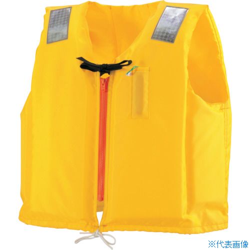 オレンジブック トラスコ中山　TRUSCOOCEANLIFE 小型船舶用ライフジャケット イエロー TYPE A 〔品番:C2YL〕[ 注番:3776526]特長●固型浮力材入りのスタンダードタイプです。●熱で裁断していた浮力材の加工をトム...
