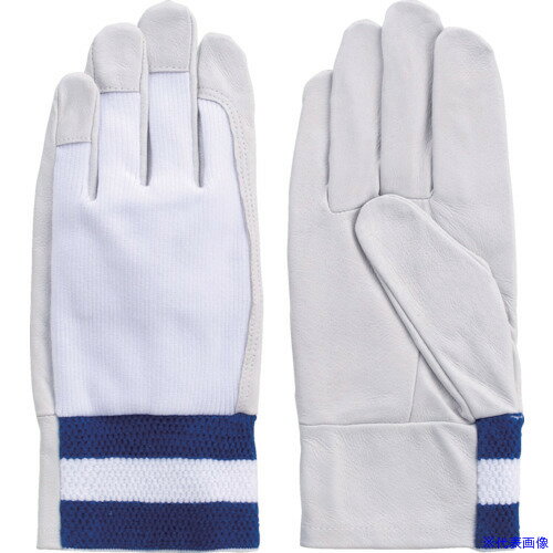 オレンジブック トラスコ中山　TRUSCO富士グローブ 豚本革手袋(袖口ゴムタイプ) F−807 白 L 甲メリヤス 〔品番:5807〕[ 注番:3787231]特長●甲部メリヤスで通気性に富んでいます。●豚本革で摩耗に強いです。●MとLで...