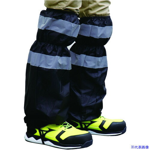 オレンジブック トラスコ中山　TRUSCO福徳 #97031 ブラック 光る足カバータック付幅広 〔品番:97031BLK〕[ 注番:3796658]特長●光が入った方向に反射する再帰反射材を使用しています。作業者の視認性がアップします。幅...