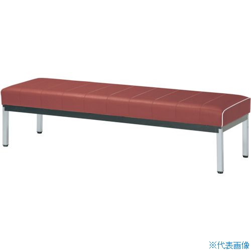 オレンジブック トラスコ中山　TRUSCOMIZUNO 蓄光ロビーベンチ背無 W1500 ブラウン 〔品番:MC1525CPBR〕[ 注番:3796961]特長●昼間、光をため、夜暗くなると、ベンチの両端が青く光ります。用途●待合室に。仕様...