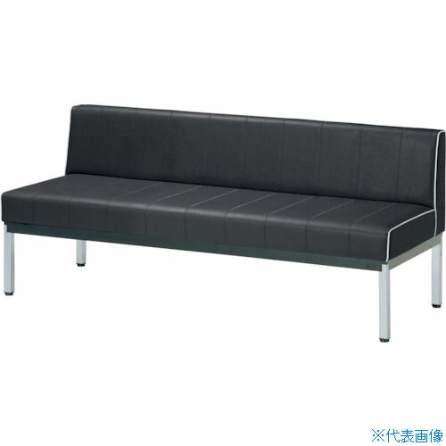 オレンジブック トラスコ中山　TRUSCOMIZUNO 蓄光ロビーベンチ背付 W1500 ブラック 〔品番:MC1515CPBK〕[ 注番:3796982]特長●昼間、光をため、夜暗くなると、ベンチの両端が青く光ります。用途●待合室に。仕様...