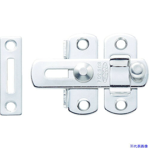 オレンジブック トラスコ中山　TRUSCOSTRONG プレートラッチ ステンレス70mm 〔品番:PLNSU0070〕[ 注番:3801934]特長●ラッチとしても使用できる便利な打掛金具です。用途●開きドアの戸締り補強に。●扉やふた部分...