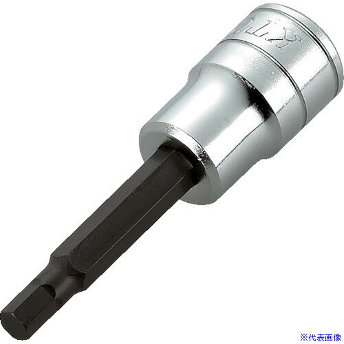 オレンジブック トラスコ中山　TRUSCOKTC BT3−04−S 9.5sq.ヘキサゴンビットソケット 〔品番:BT3-04-S〕[ 注番:3817483]特長●ビット部は差込式で交換が可能です。●スタンダードタイプです。●差込角側は応力...