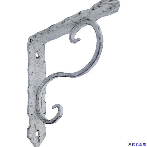 オレンジブック トラスコ中山　TRUSCOK.G.Y 鍛冶屋の棚受105×105 白 〔品番:KJW105〕[ 注番:3831719]特長●手間を惜しまないマイスターのこだわり品です。●ひとつひとつ手作りで製造された、アンティーク調の本格派...