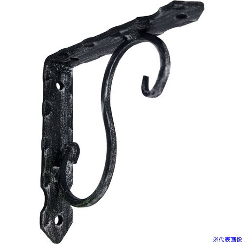オレンジブック トラスコ中山　TRUSCOK.G.Y 鍛冶屋の棚受105×105 黒 〔品番:KJB105〕[ 注番:3831754]特長●手間を惜しまないマイスターのこだわり品です。●ひとつひとつ手作りで製造された、アンティーク調の本格派...
