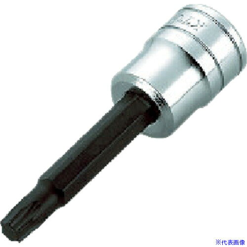 オレンジブック トラスコ中山　TRUSCOKTC 6.3sq.T型トルクスビットソケット T15 差込角6.35mm 〔品番:BT2T15〕[ 注番:3835952]特長●ビット部は差込式で、交換が可能です。●差込角側は応力の集中を防ぐパワ...