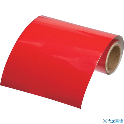 オレンジブック トラスコ中山　TRUSCOTRUSCO 配管識別テープ 赤(7.5R4/15)100MM幅X1M 〔品番:RAH501M〕[ 注番:3836728]特長●耐水性、対候性、耐熱性、耐寒性、耐薬品性に優れた配管識別用のテープです...