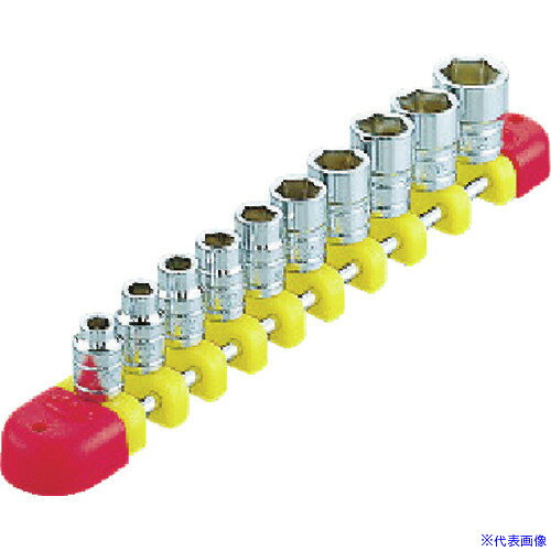オレンジブック トラスコ中山　TRUSCOKTC 6.3sq.ソケットセット［10コ組］ 〔品番:TB210E〕[ 注番:3839206]特長●KTC独自のパワーフィット形状を口径部と差込角の両方に採用しています。用途●汎用工具仕様●差込角...
