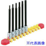 オレンジブック トラスコ中山　TRUSCOKTC 6.3sq.ロングヘキサゴンビットソケットセット[6コ組] 〔品番:TBT2L06BH〕[ 注番:3839478]特長●ビット部は差込式で、交換が可能です。●差込角側は応力の集中を防ぐパワー...