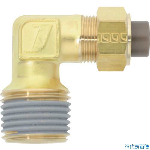 オレンジブック トラスコ中山　TRUSCO潤工社 黄銅製継手(インチ系列) エルボ 9.53×6.99mm PT1/2 〔品番:PL38PT12BS〕[ 注番:3840920]特長●チューブインサート部を持ちスリーブ・袋ナットで締込む機構で...