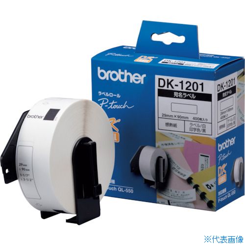 オレンジブック トラスコ中山　TRUSCObrother DKラベル(QLシリーズ用)幅29mm×長さ90mm 〔品番:DK1201〕[ 注番:3844768]特長●プレカットされたラベルで簡単に装着できる純正DKラベルです。用途●宛名ラベ...
